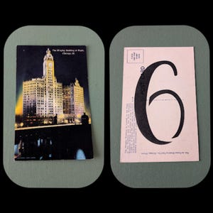 Authentic Vintage Chicago Postcard Table Numbers - Authentic Postcards ...