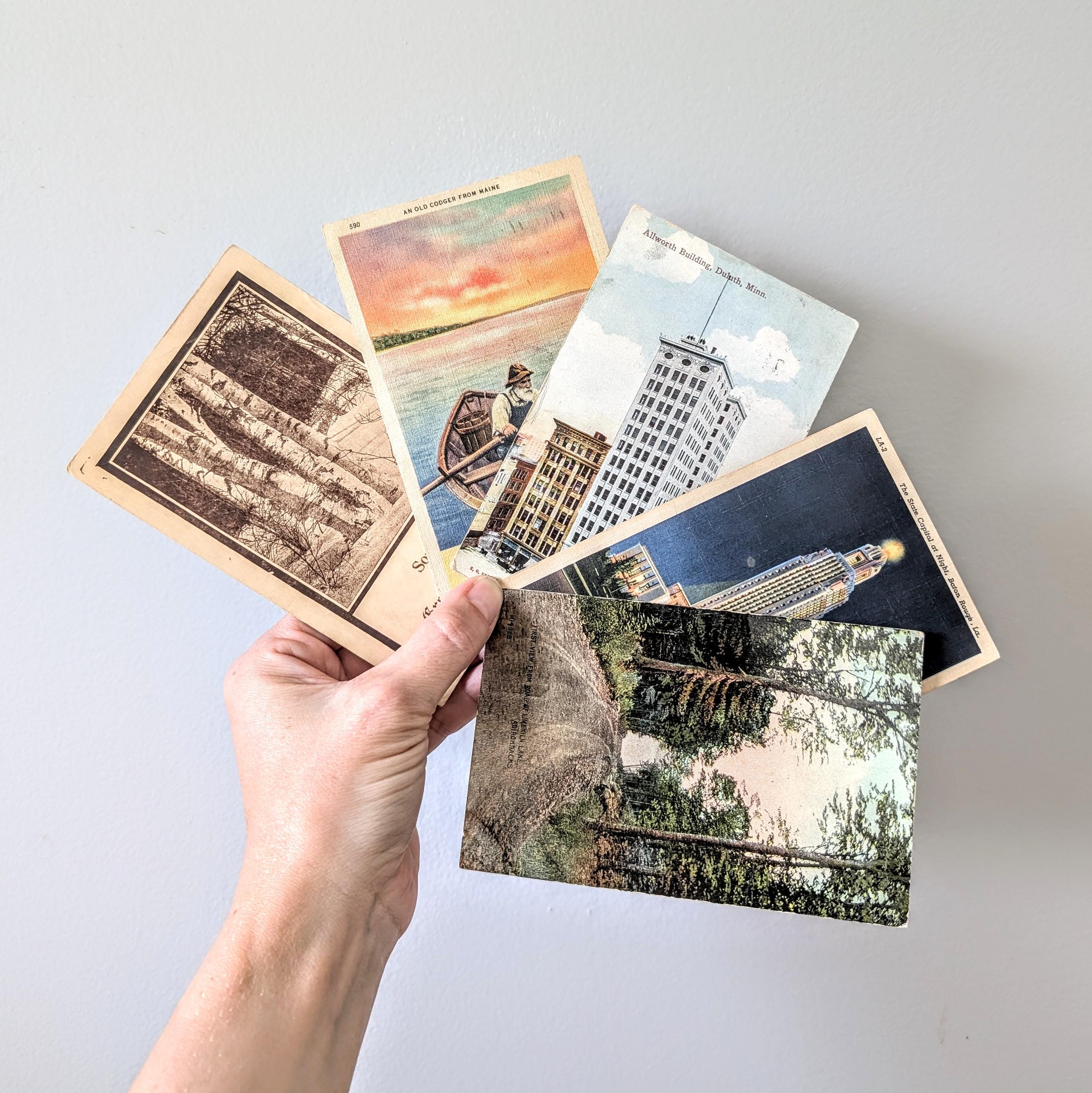 Antique & Vintage Postmarked / Used Postcards - Random Selection or ...