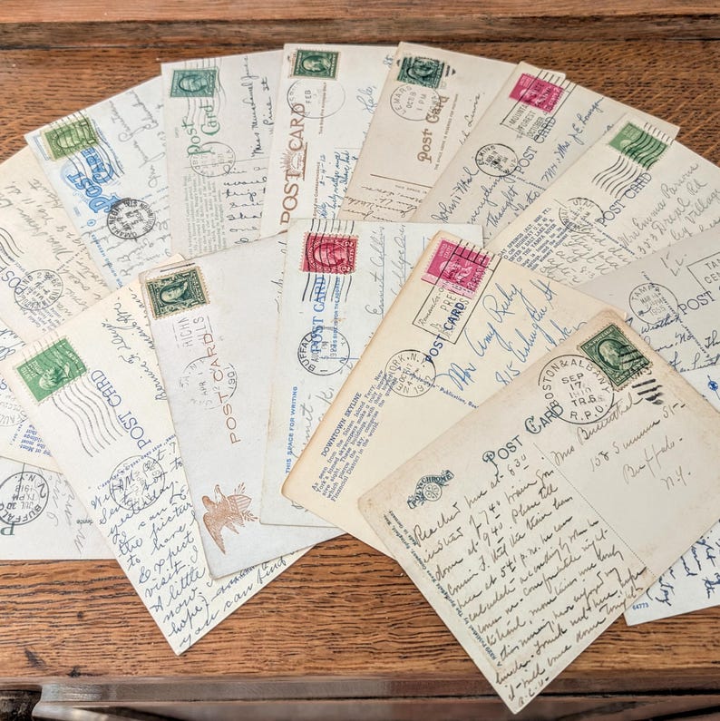 Antique & Vintage Postmarked / Used Postcards - Random Selection or ...