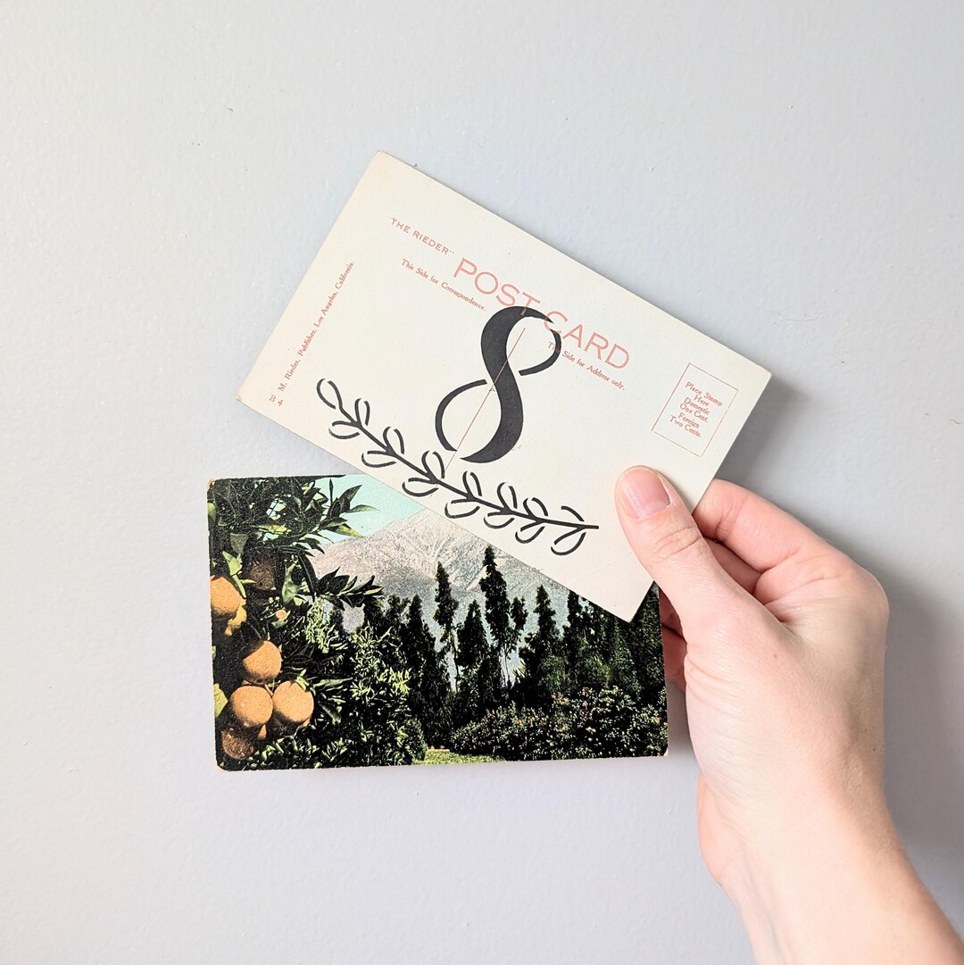 Custom Authentic Vintage & Antique Postcard Table Numbers - Choose Your ...