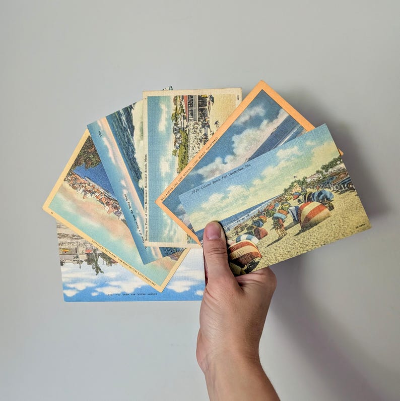 Antique & Vintage Blank Postcards - Perfect for Guest Books, Save the ...