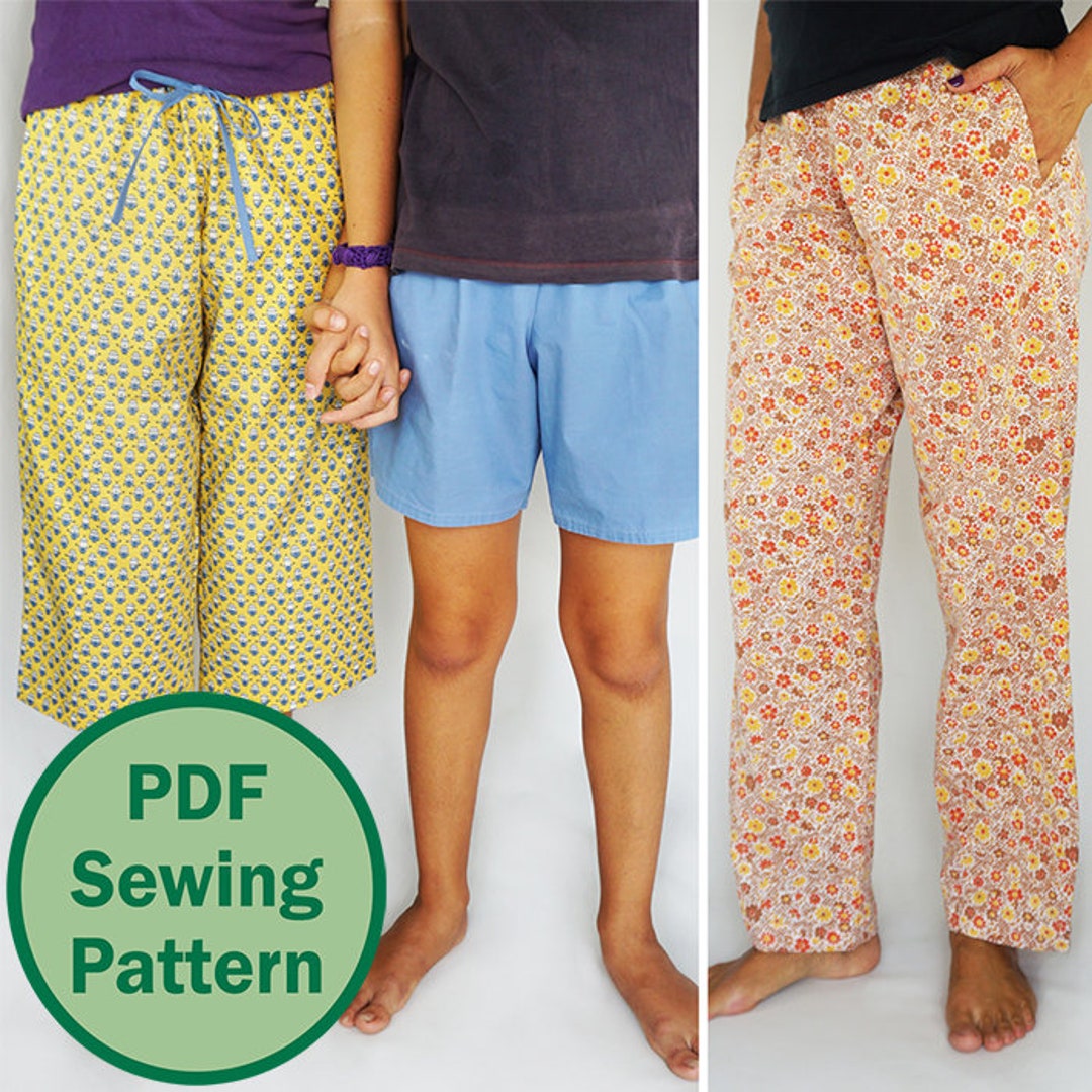 PAJAMA Pants Pattern BUNDLE Evening Primrose for Kids Adults 17 Sizes ...