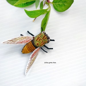 Cicada Toy, Felt Insect, Stuffed Insect, Mini Cicada Stuffie, Felt Bug ...