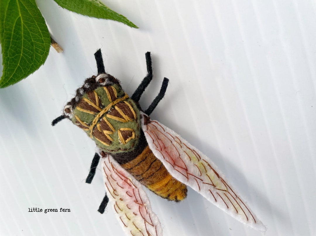 Cicada Toy, Felt Insect, Stuffed Insect, Mini Cicada Stuffie, Felt Bug ...