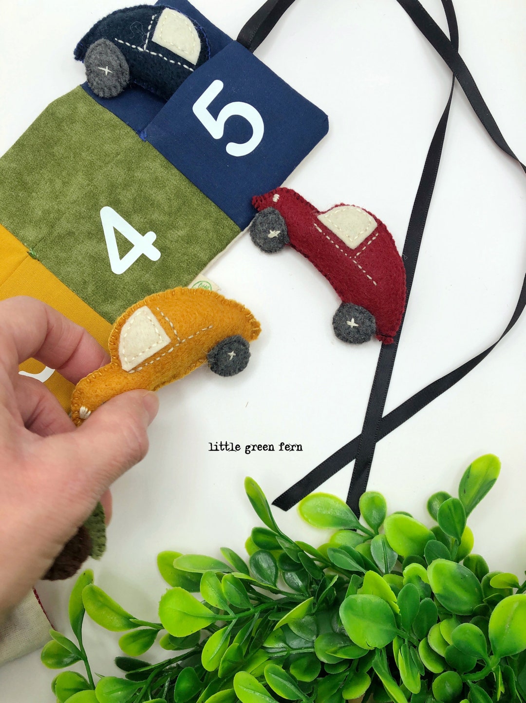 Felt Car Color Sorting Toy: Stuffed Car Counting Game - Etsy