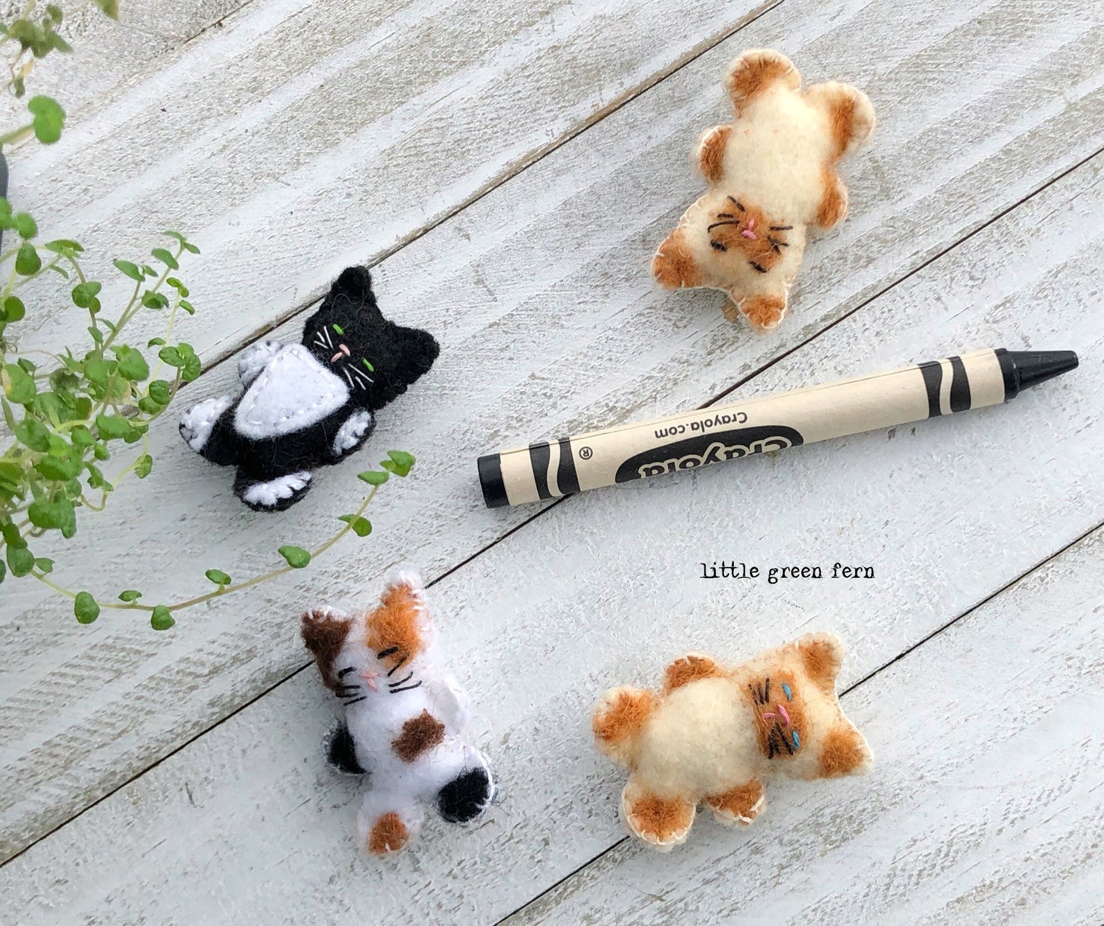 Tiny Stuffed Calico Kitty Cat Pocket Pet Miniature Calico - Etsy