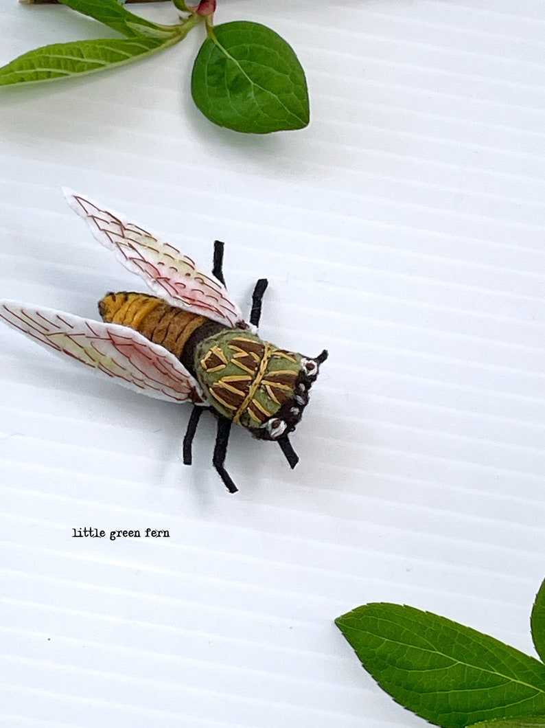 Cicada Toy, Felt Insect, Stuffed Insect, Mini Cicada Stuffie, Felt Bug ...
