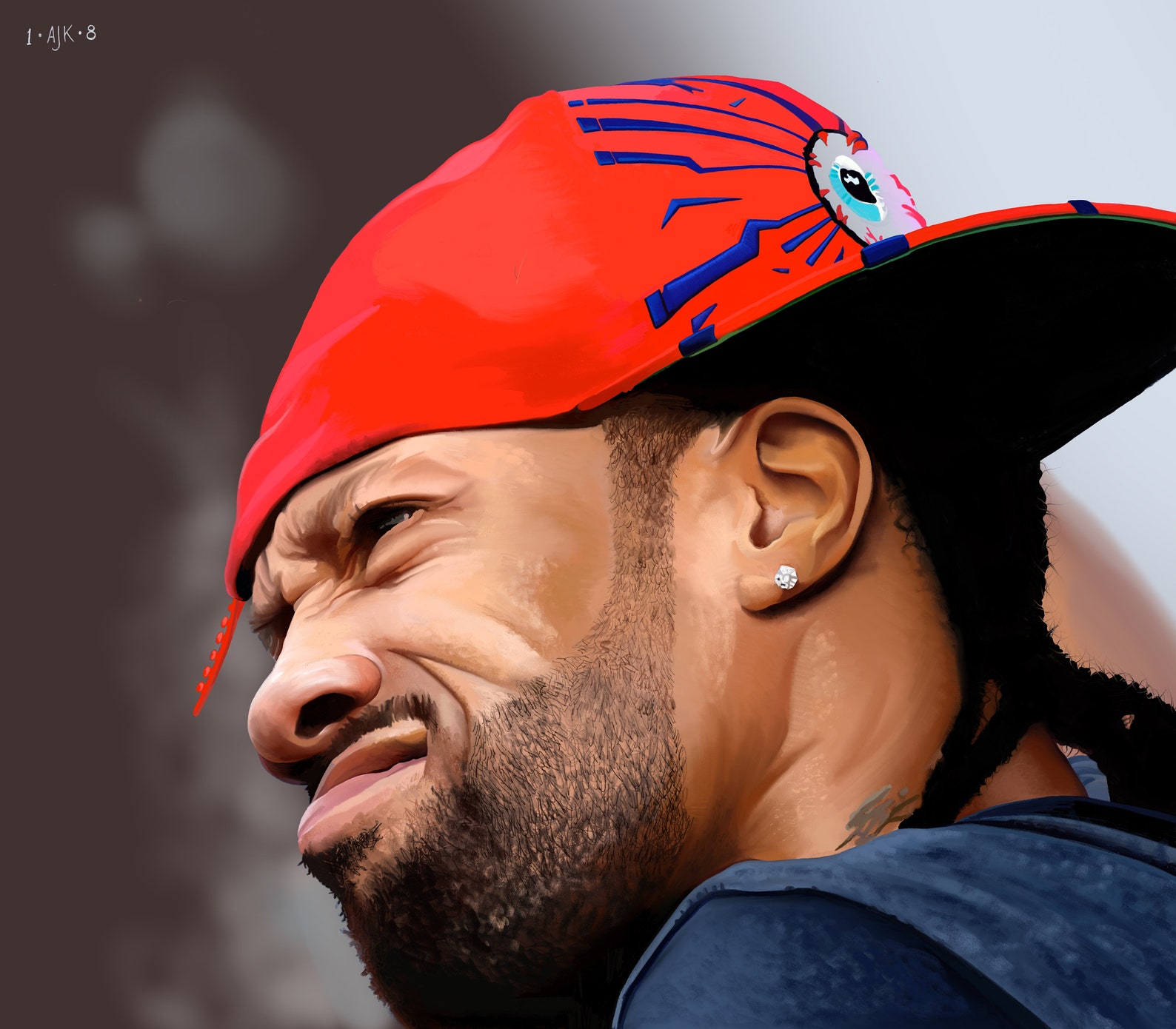 Redman Art digital Painting - Etsy Canada
