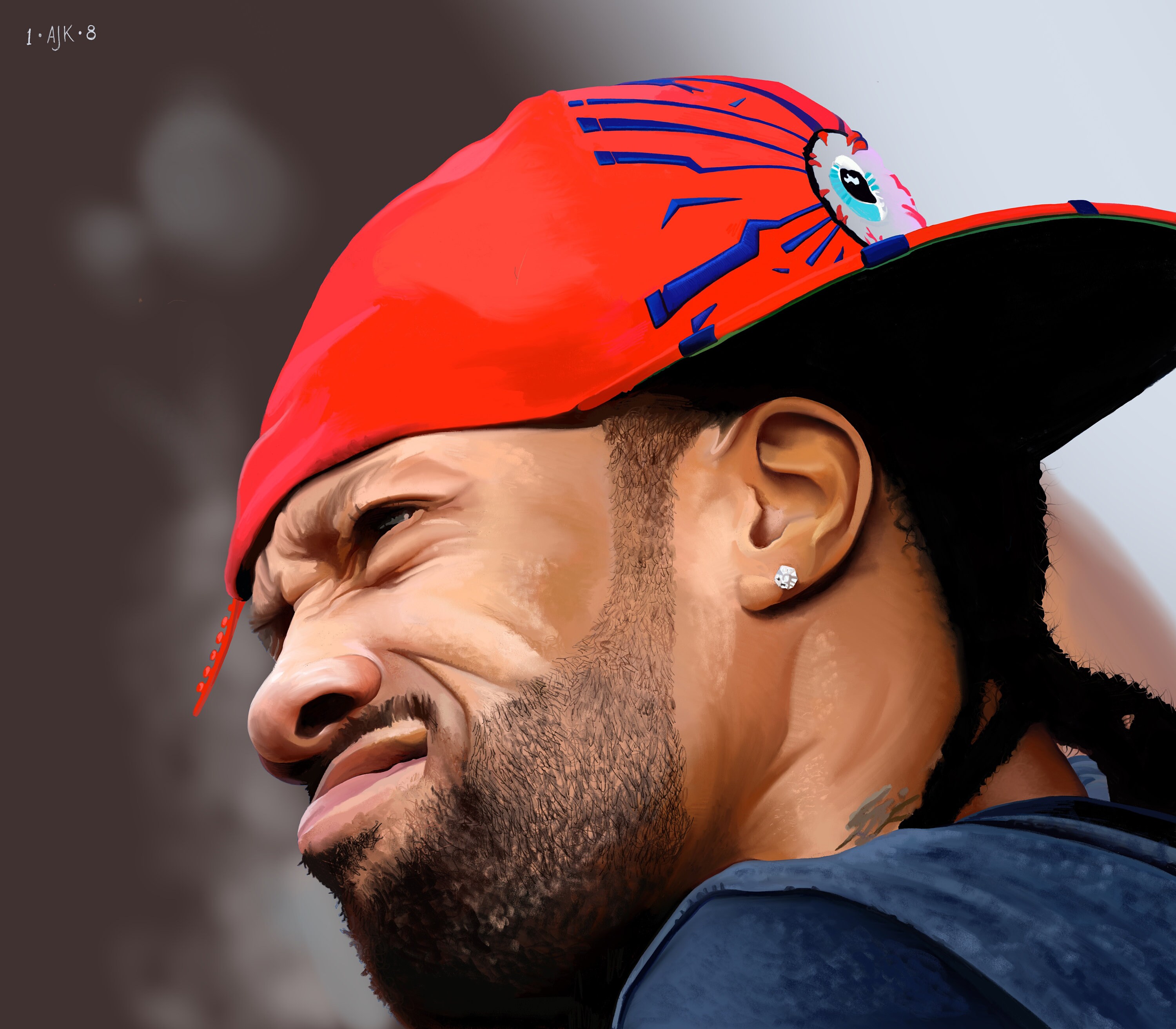 Redman Art digital Painting - Etsy Canada