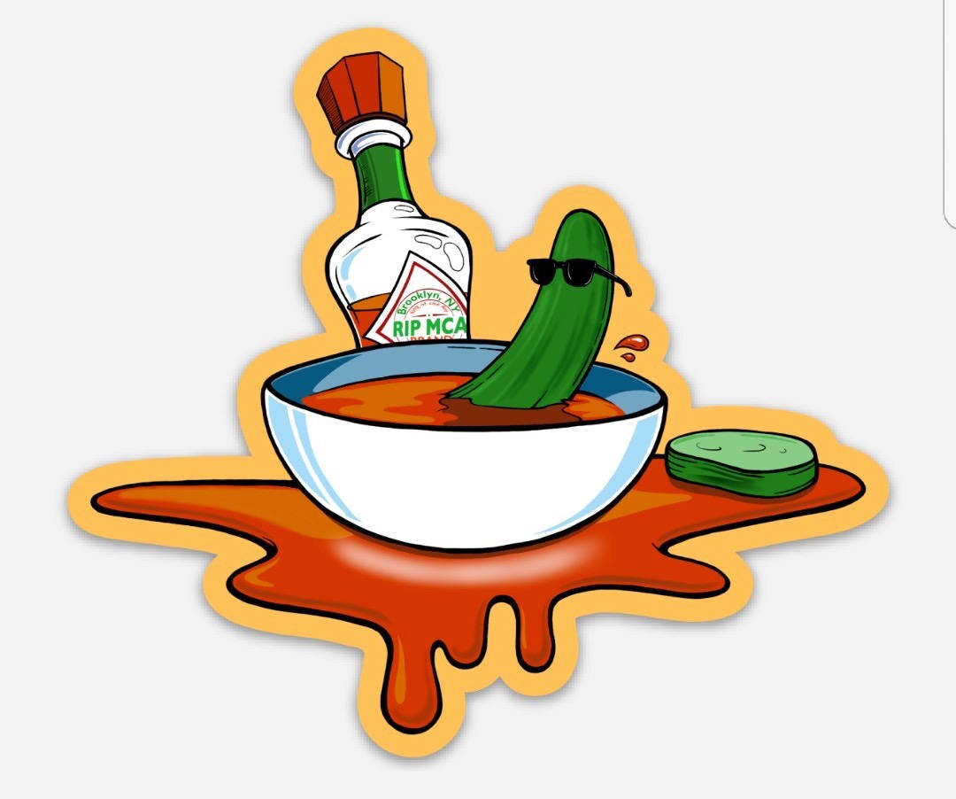 Cool Cucumber Sticker (you Get Three!) - Etsy