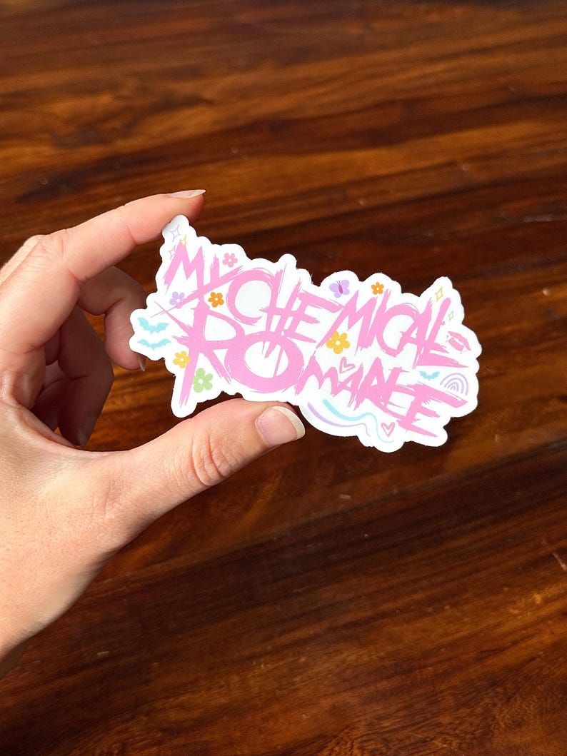 My Chemical Romance Sticker: Waterproof Vinyl Decal, MCR Band Logo ...
