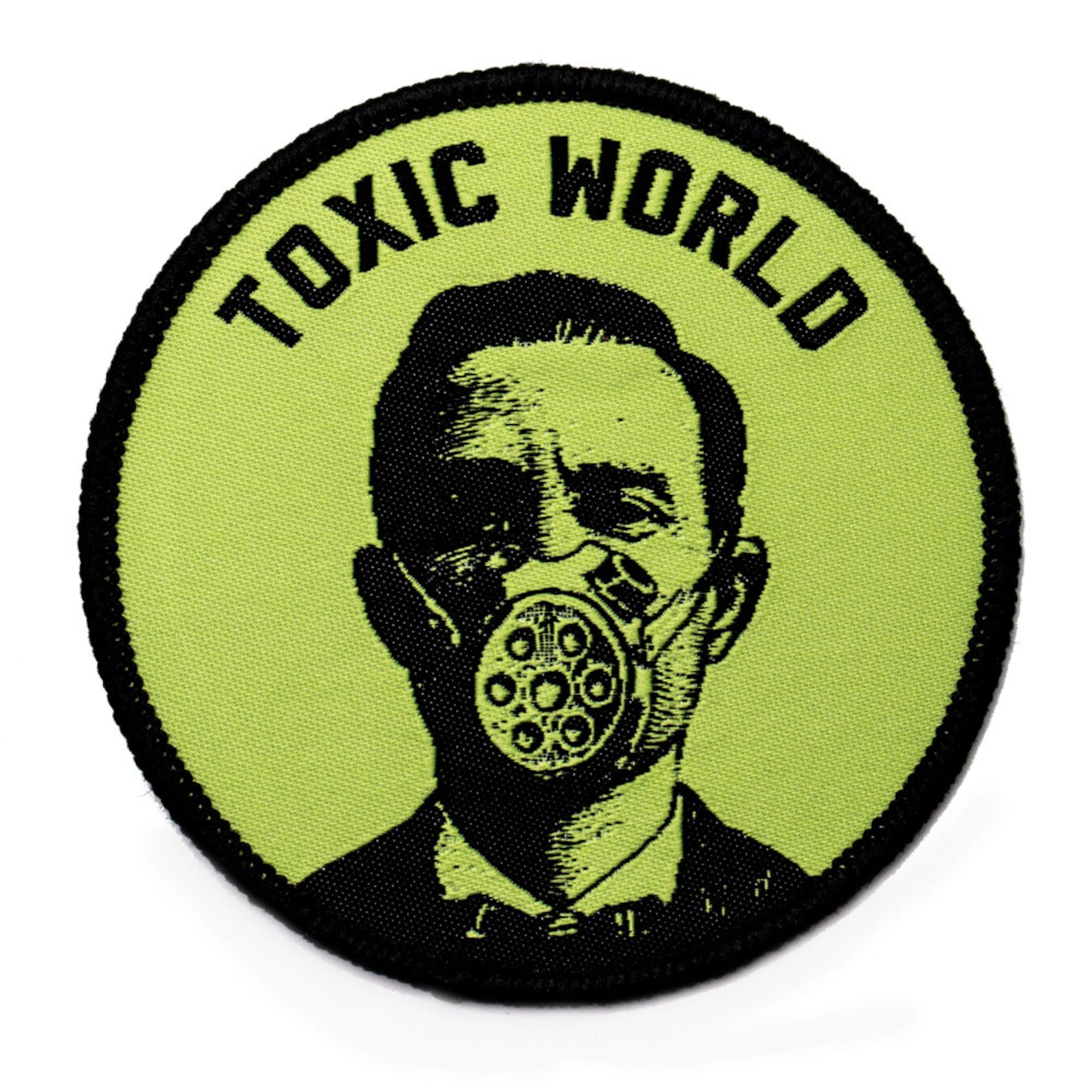 Toxic World Patch. Woven Iron on Patch. - Etsy
