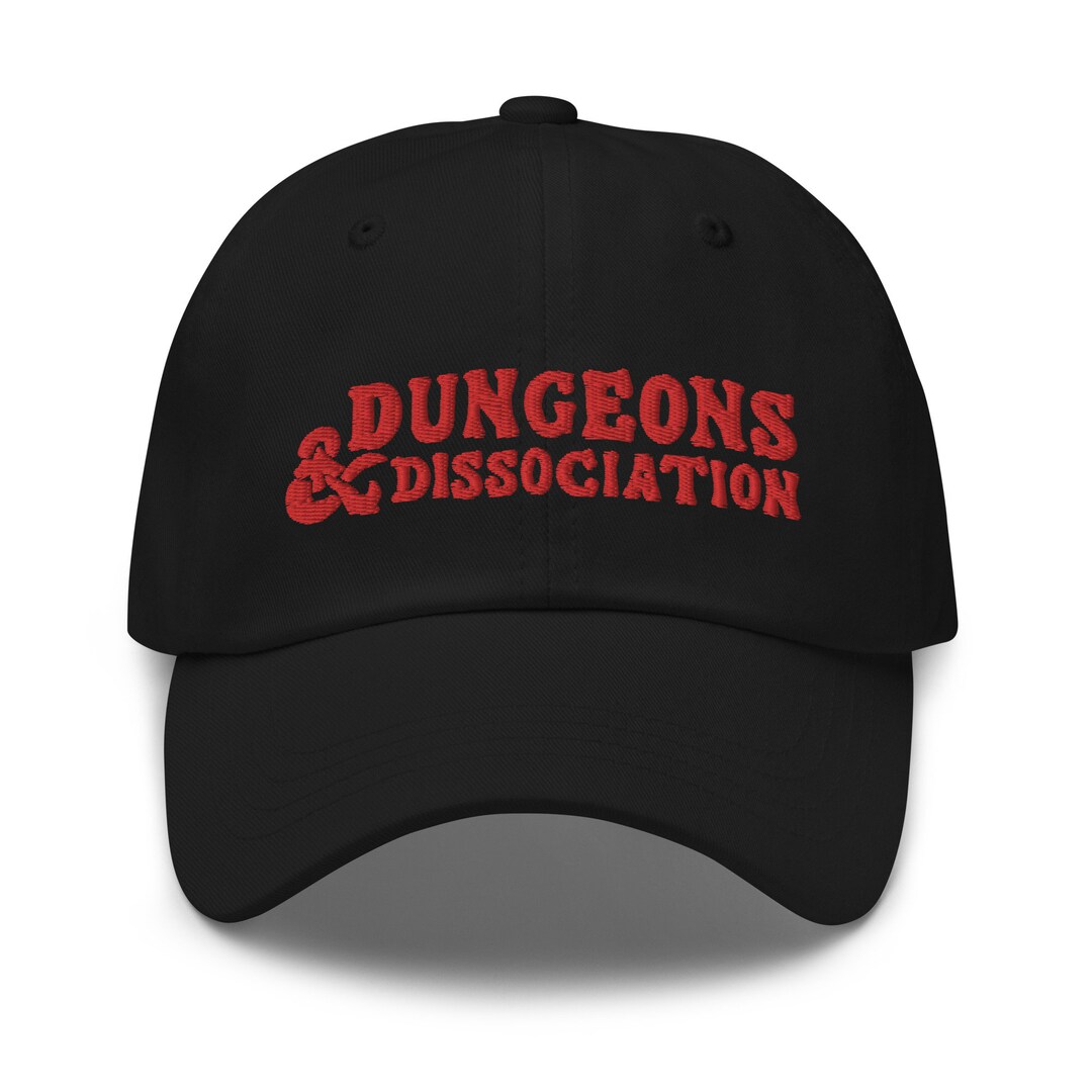 Dungeons & Dissociation Hat. DND Dad Cap. Fantasy RPG Parody Baseball ...