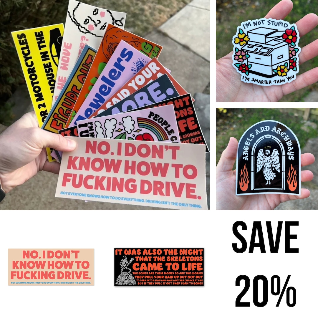 I Think You Should Leave Sticker Bundle. 12 ITYSL Decal Bundle. Save 20 ...