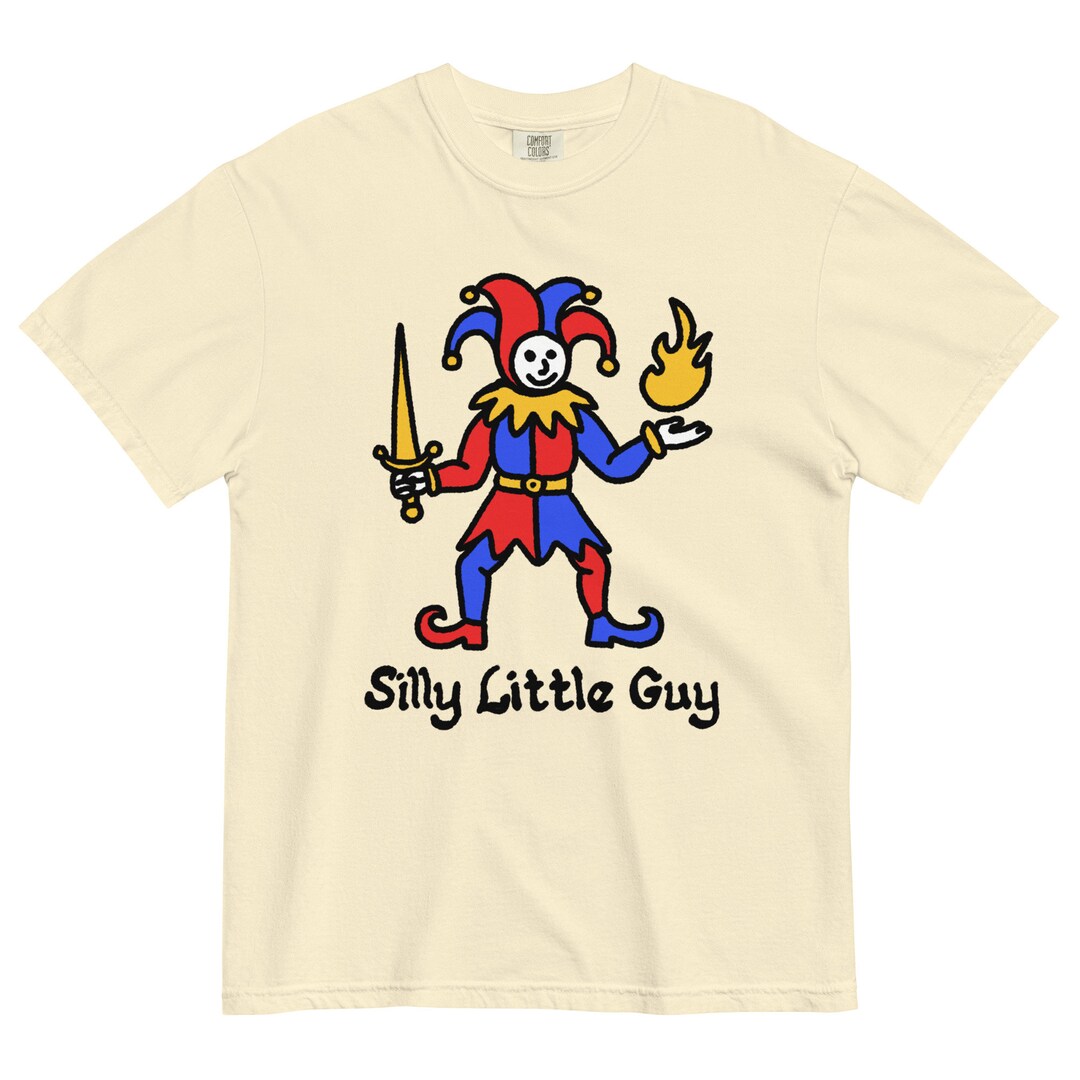 Sille Little Guy Tshirt. Medieval Jester Shirt. Weird Strange Apparel ...