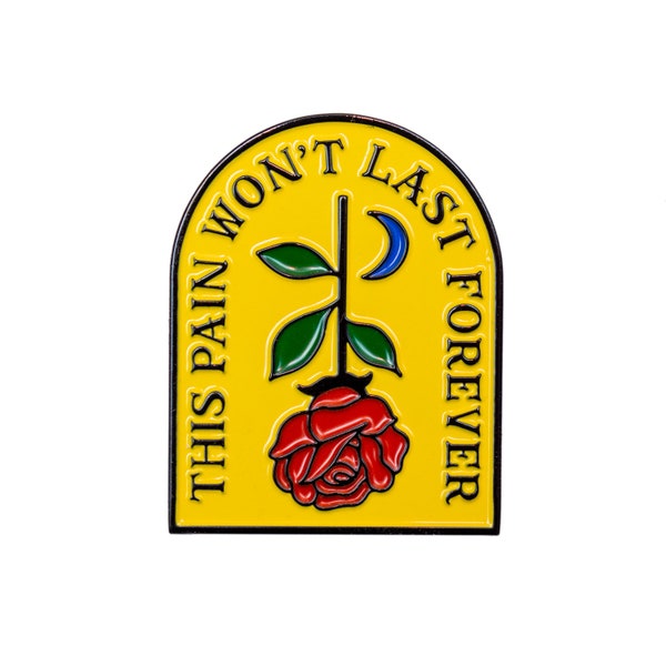 Yellow Rose Pin - Etsy