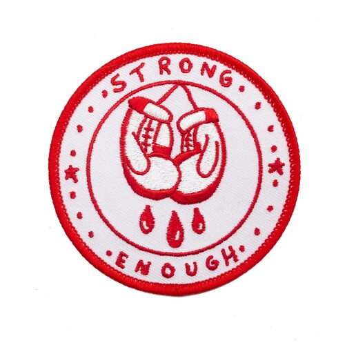 Strong Enough Patch. Boxing Gloves Embroidered Patch. Strength | Etsy