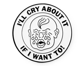 Sad Boy Tears Emo Glitter Enamel Pin - Etsy