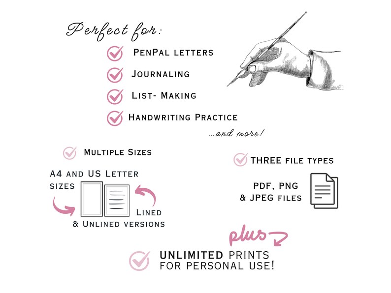 Ravens - Printable Stationery for Letter Writing, List Making ...