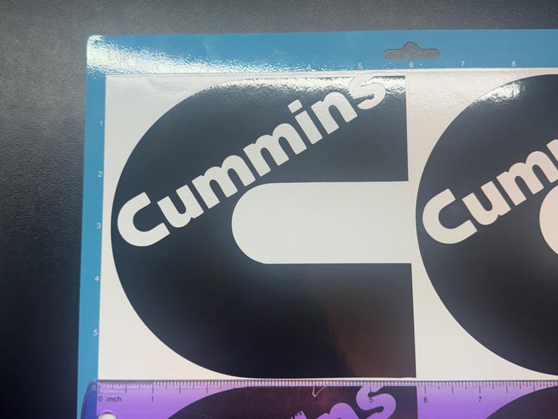 2PK Cummins Waterproof Vinyl Decal Sticker: Truck Window Bumper - Etsy