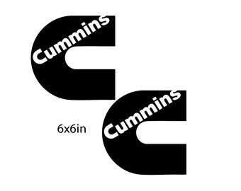 Diesel Truck Cummins Flag Logo Vinyl Decal Window Sticker - Etsy