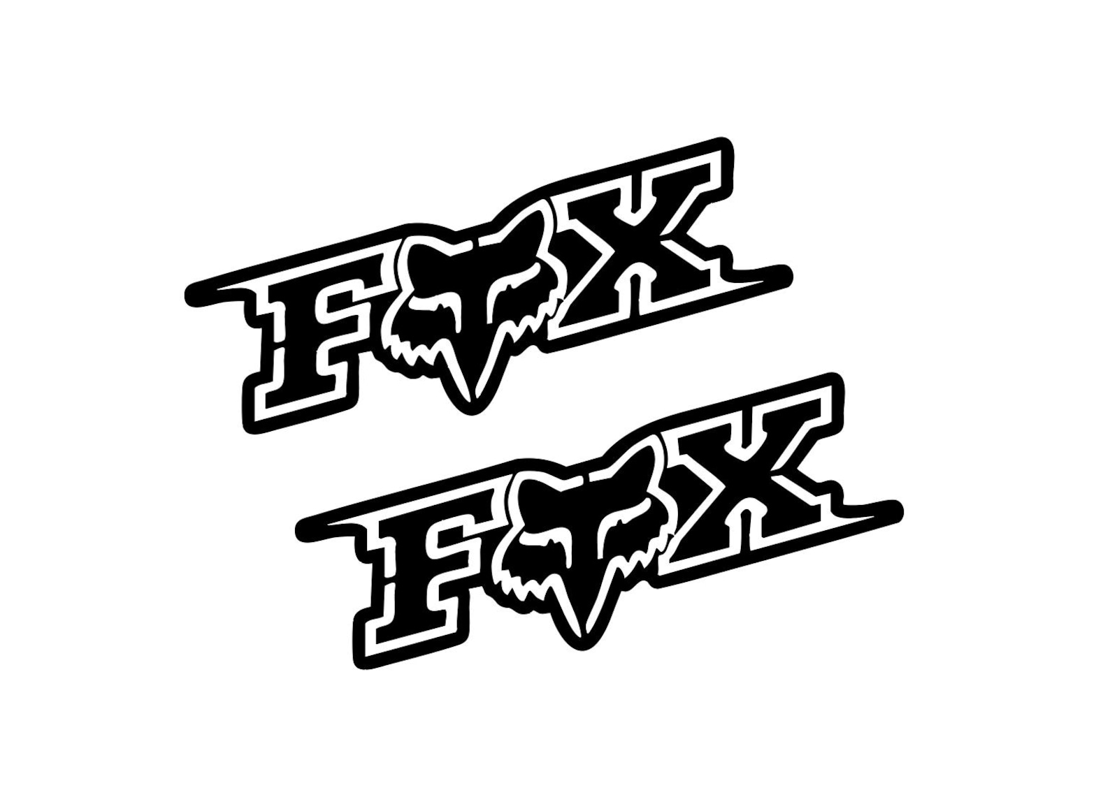 2PK FX 8x2.75in Waterproof Vinyl Decal Car Truck Window Sticker Bumper ...