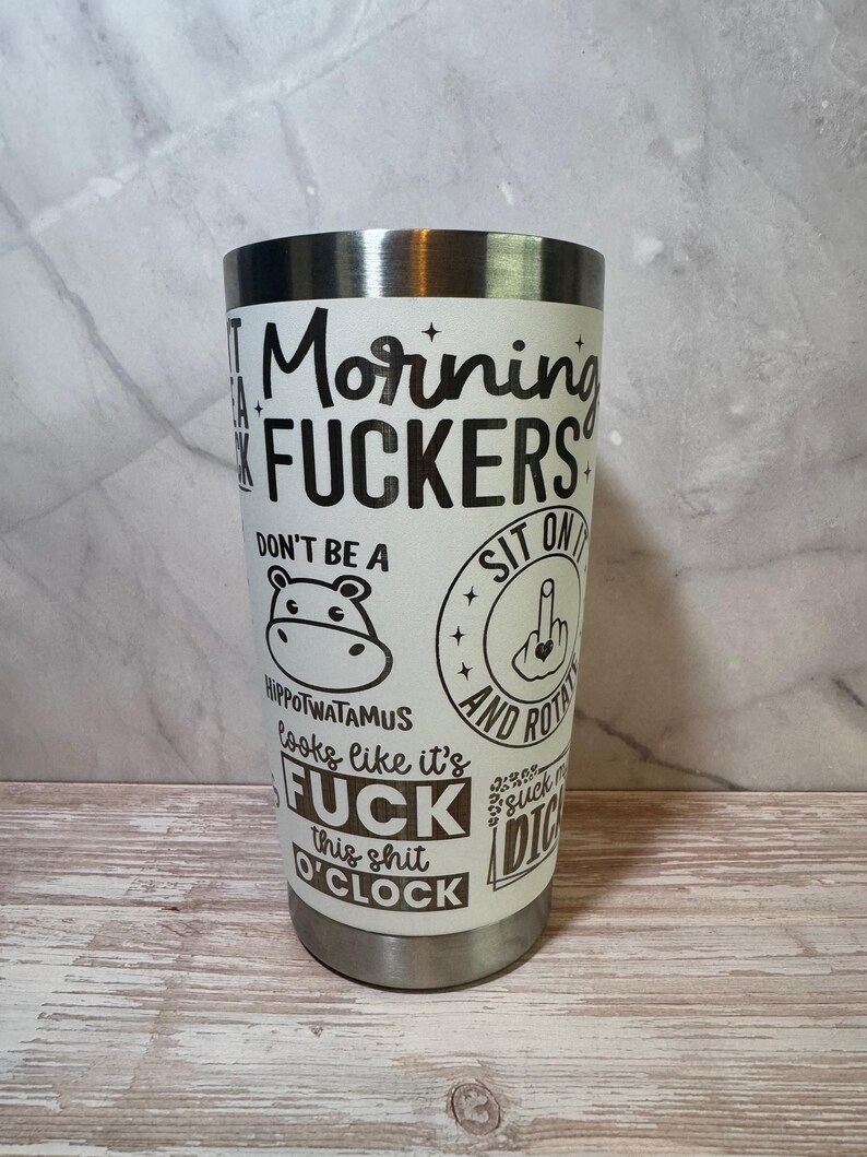 Offensive 20oz Stainless Steel Wrapped Laser Engraved Tumbler Funny ...