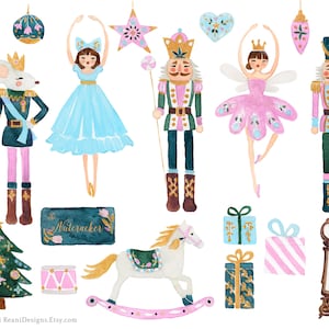 Nutcracker Clip Art for Personal and Commercial Use - Pastel Pink ...