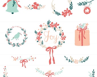 Christmas Clipart for Personal and Commercial Use Clip Art | Etsy