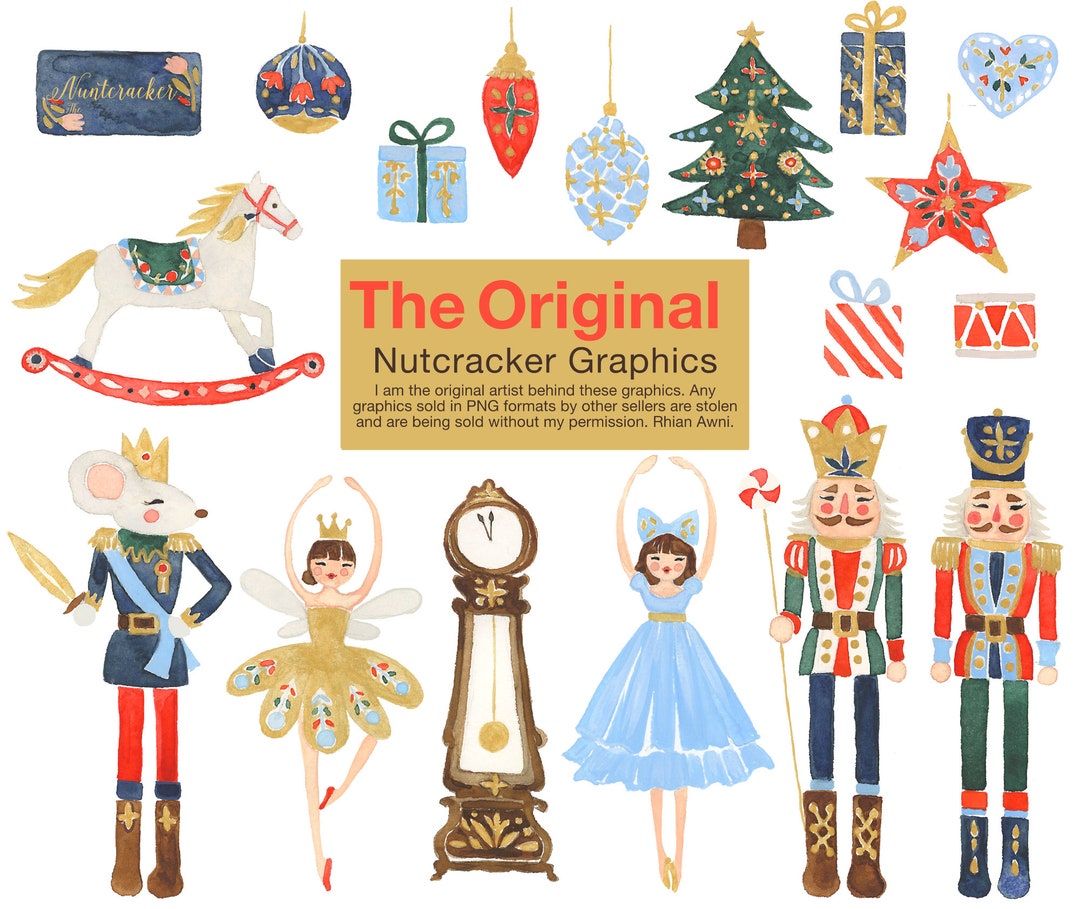 Nutcracker Clip Art for Personal and Commercial Use - Christmas ...