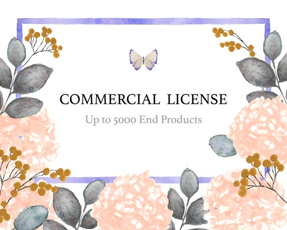 Extended License up to 5000 End Products Clip Art Set - Etsy