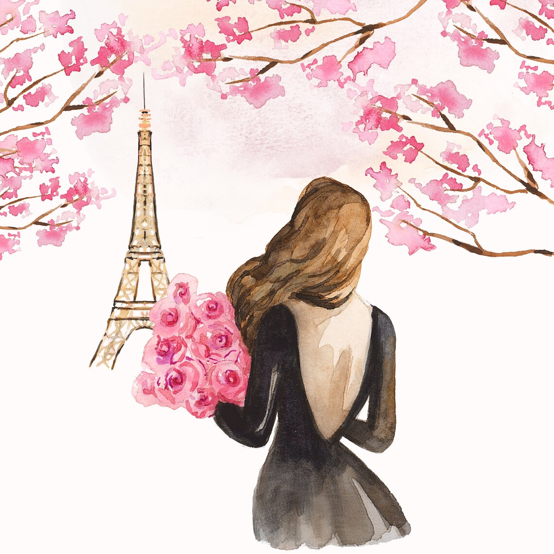 When in Paris Clipart for Personal and Commercial Use Eiffel | Etsy