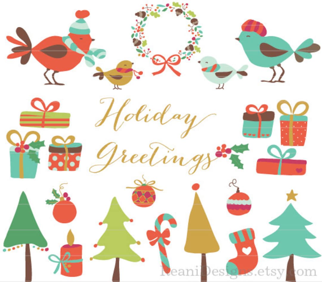 Christmas Clipart for Personal and Commercial Use - Clip Art by Reani ...