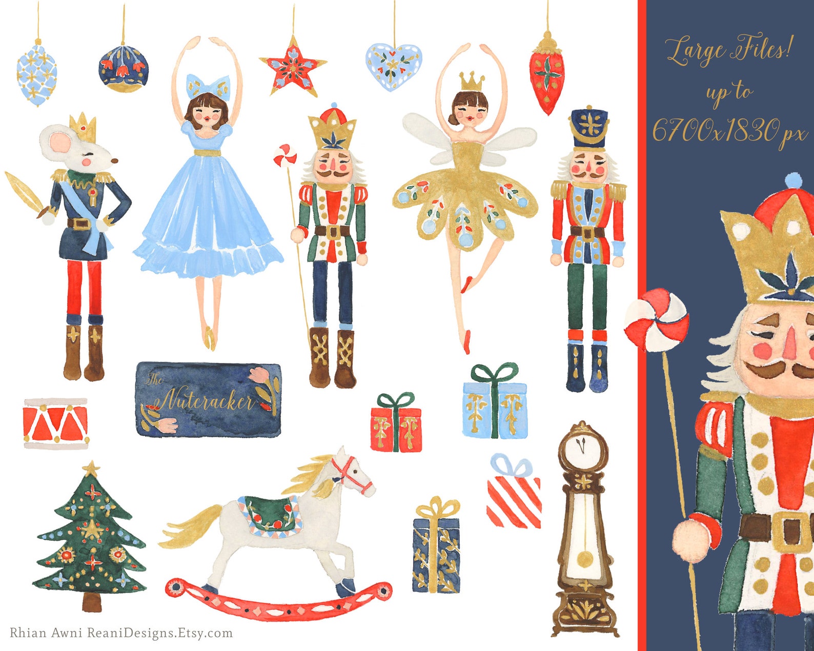 Nutcracker Clip Art for Personal and Commercial Use Large - Etsy