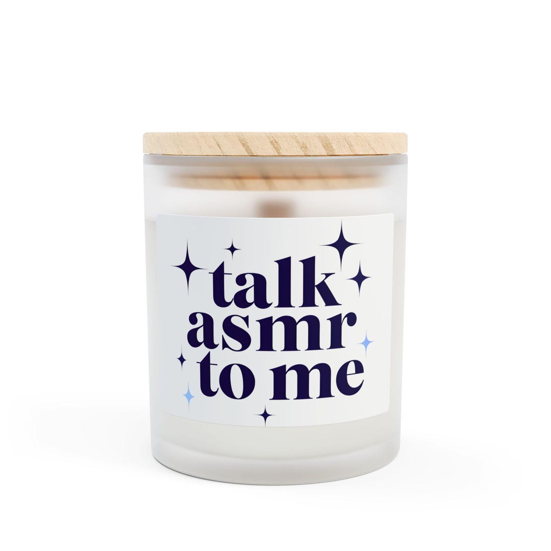 ASMR Frosted Glass Candle, ASMR Gift, Asmr Lover, ASMR Gifts 11oz ...