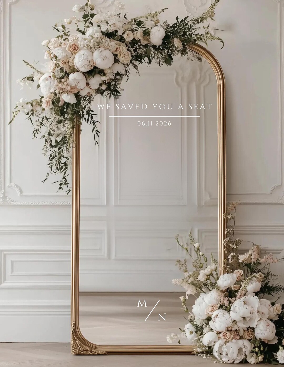 Wedding Mirror Decal SVG, Elegant Selfie Mirror Design (digital File ...