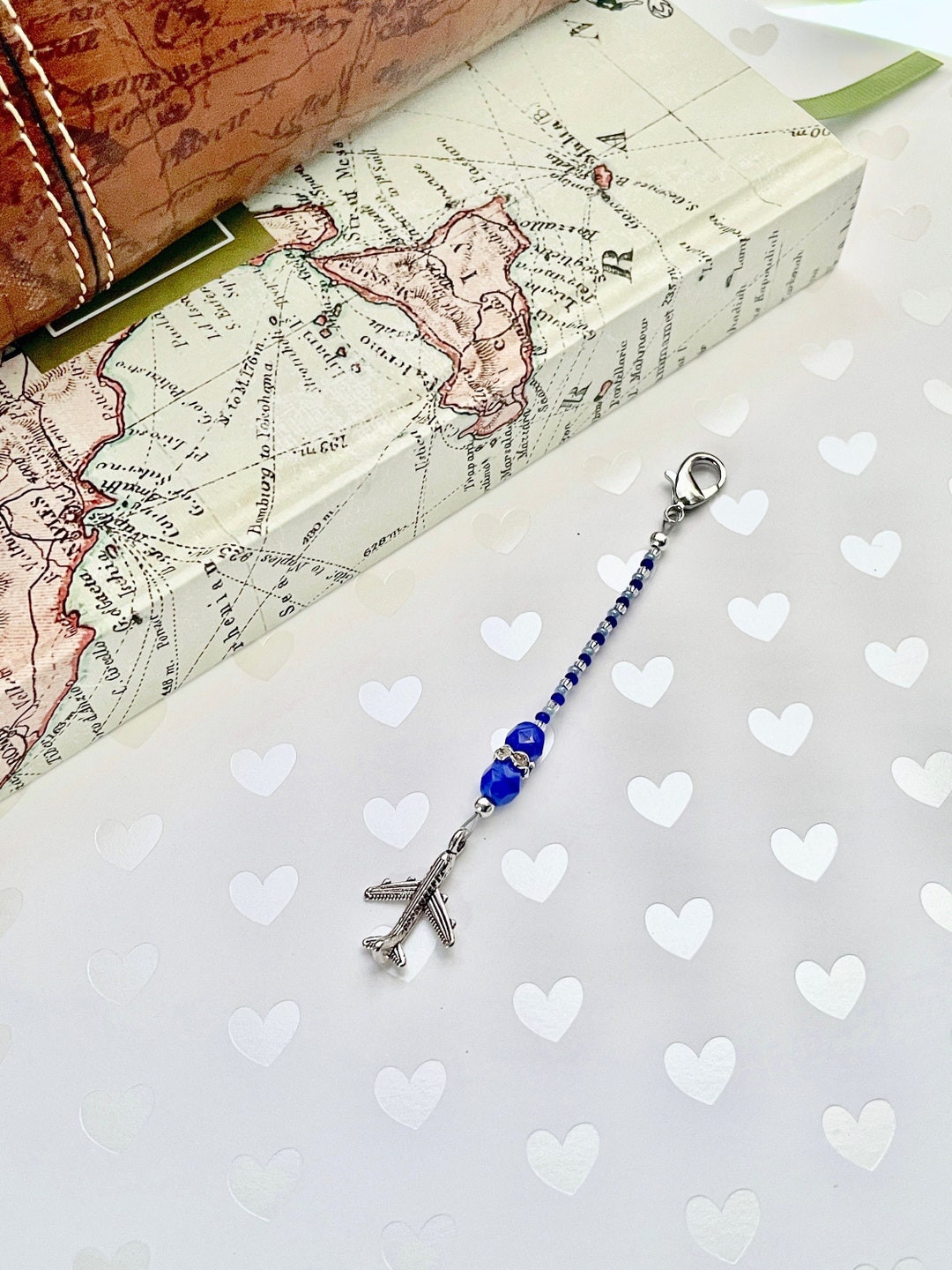 Blue, Airplane Zipper Pull, Flight Attendant, Airplane Jewelry ...