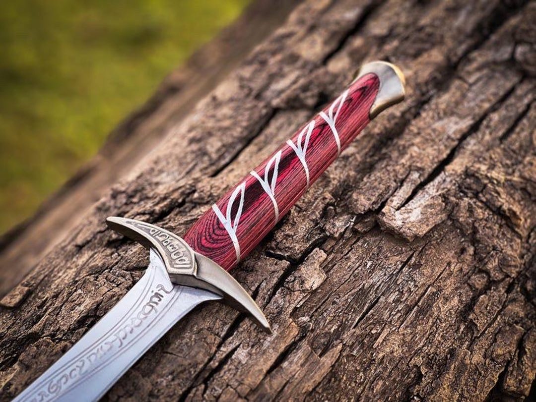 D2 Steel Sting Sword With Wood Handle Including Leather Sheathbest Gift ...