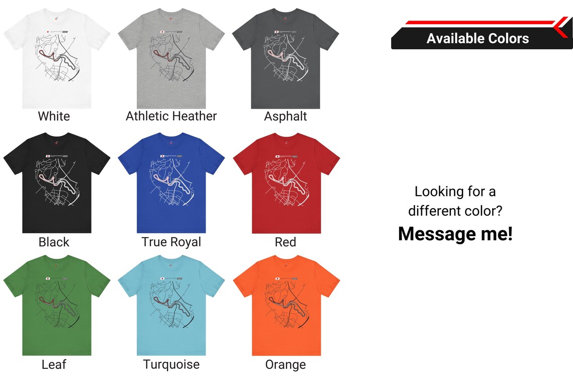 Track Map Shirt Suzuka Circuit Layout Mens Graphic T-shirt Gift for ...