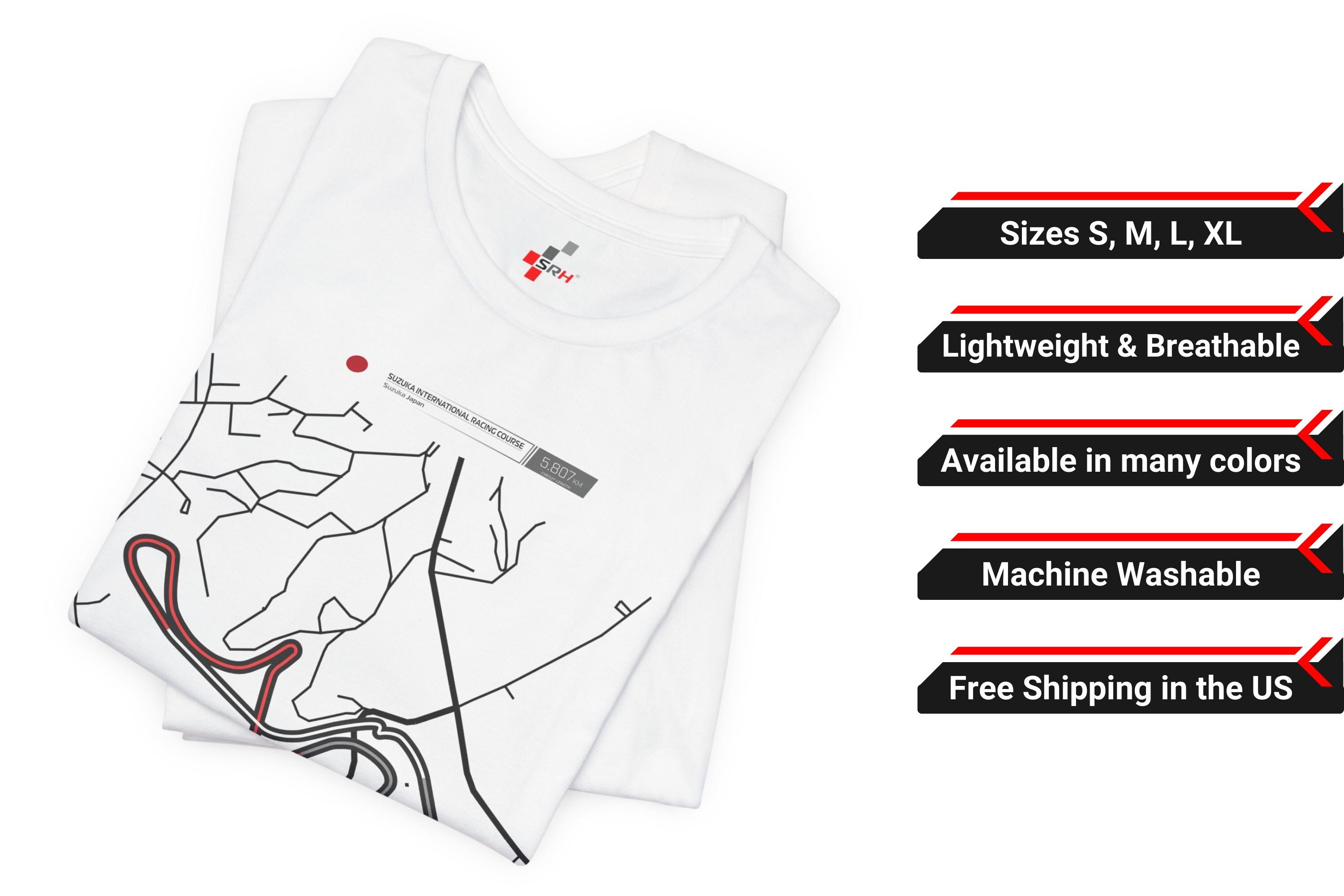 Track Map Shirt Suzuka Circuit Layout Mens Graphic T-shirt Gift for ...