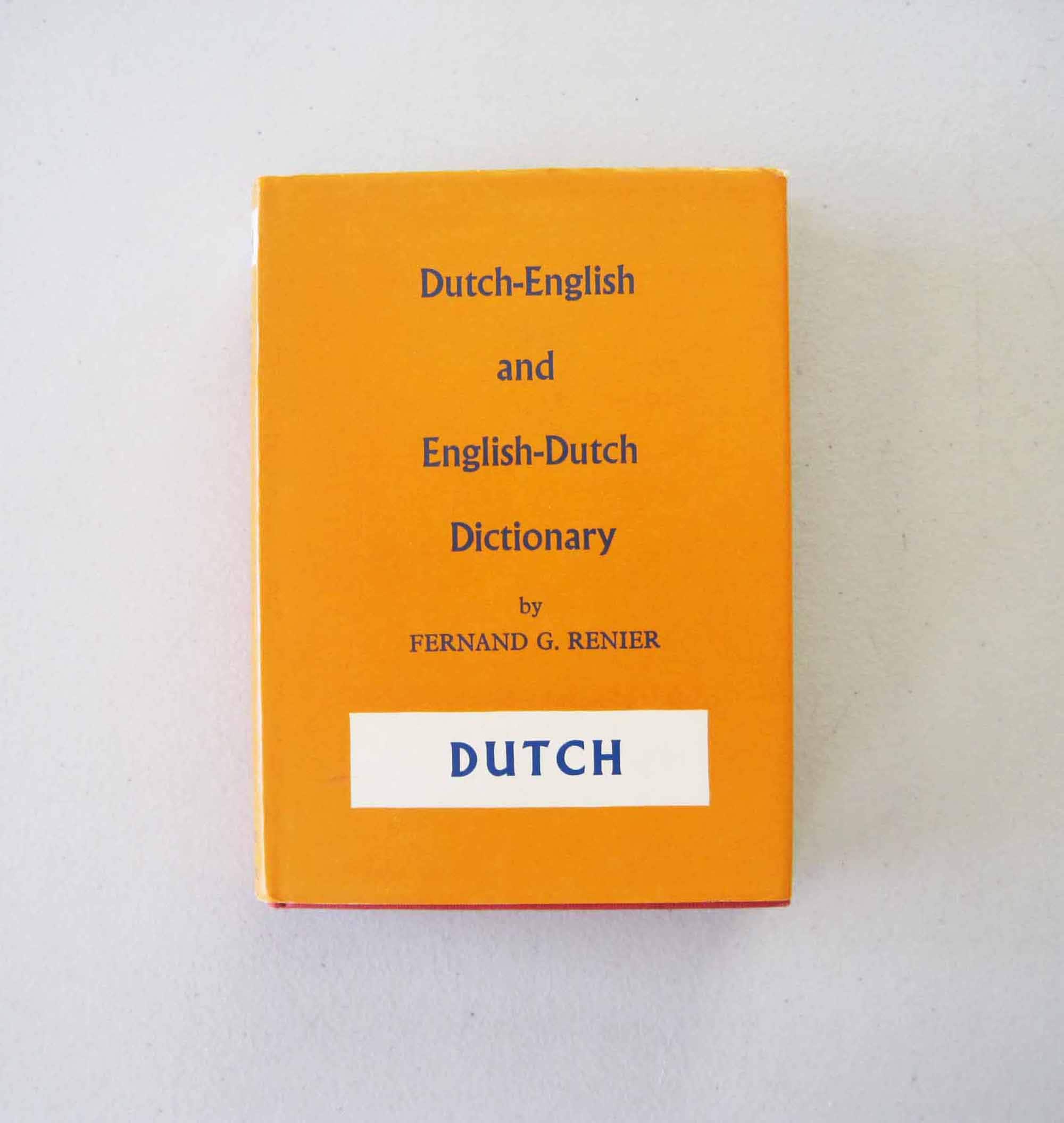 1970s Vintage Dutch – English and English – Dutch Dictionary Fernand G ...