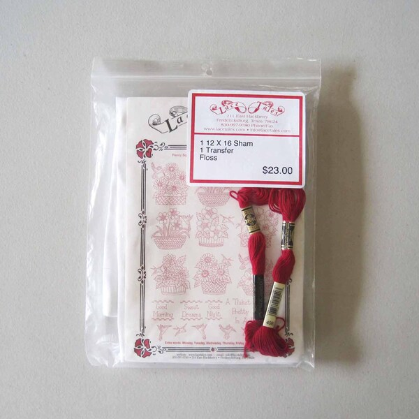 Redwork Embroidery - Etsy