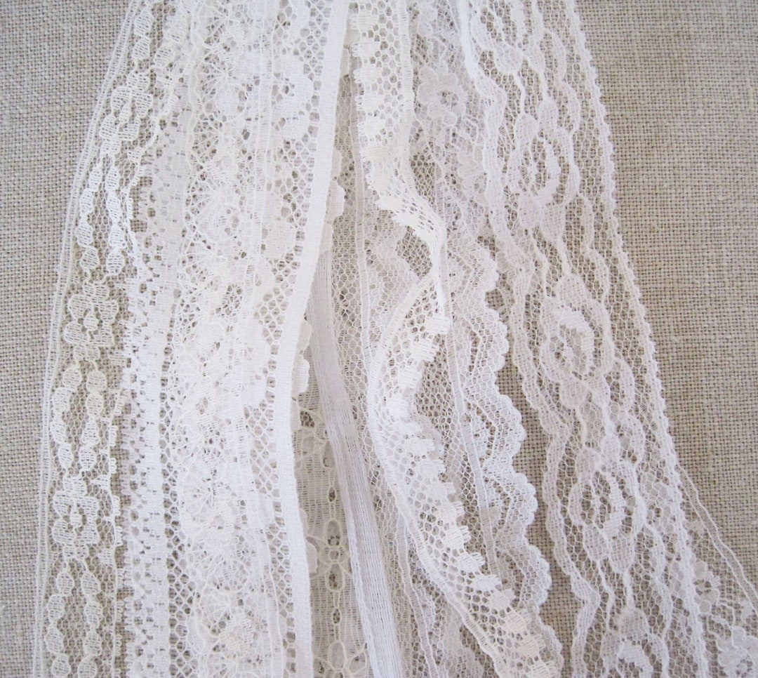 White Lace Bundle Sample Kit for Sewing Embellishment Junk - Etsy