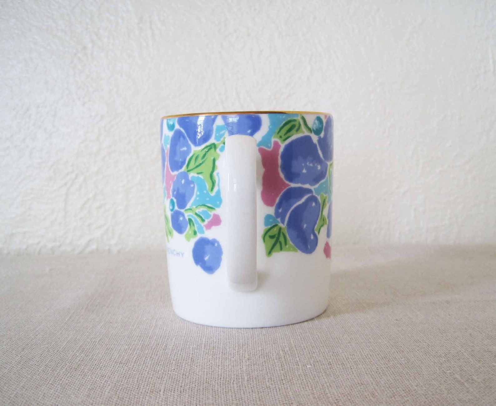 Yamaka Givenchy Paris Coffee Tea Mug Cup Bone China Pastel Flowers ...