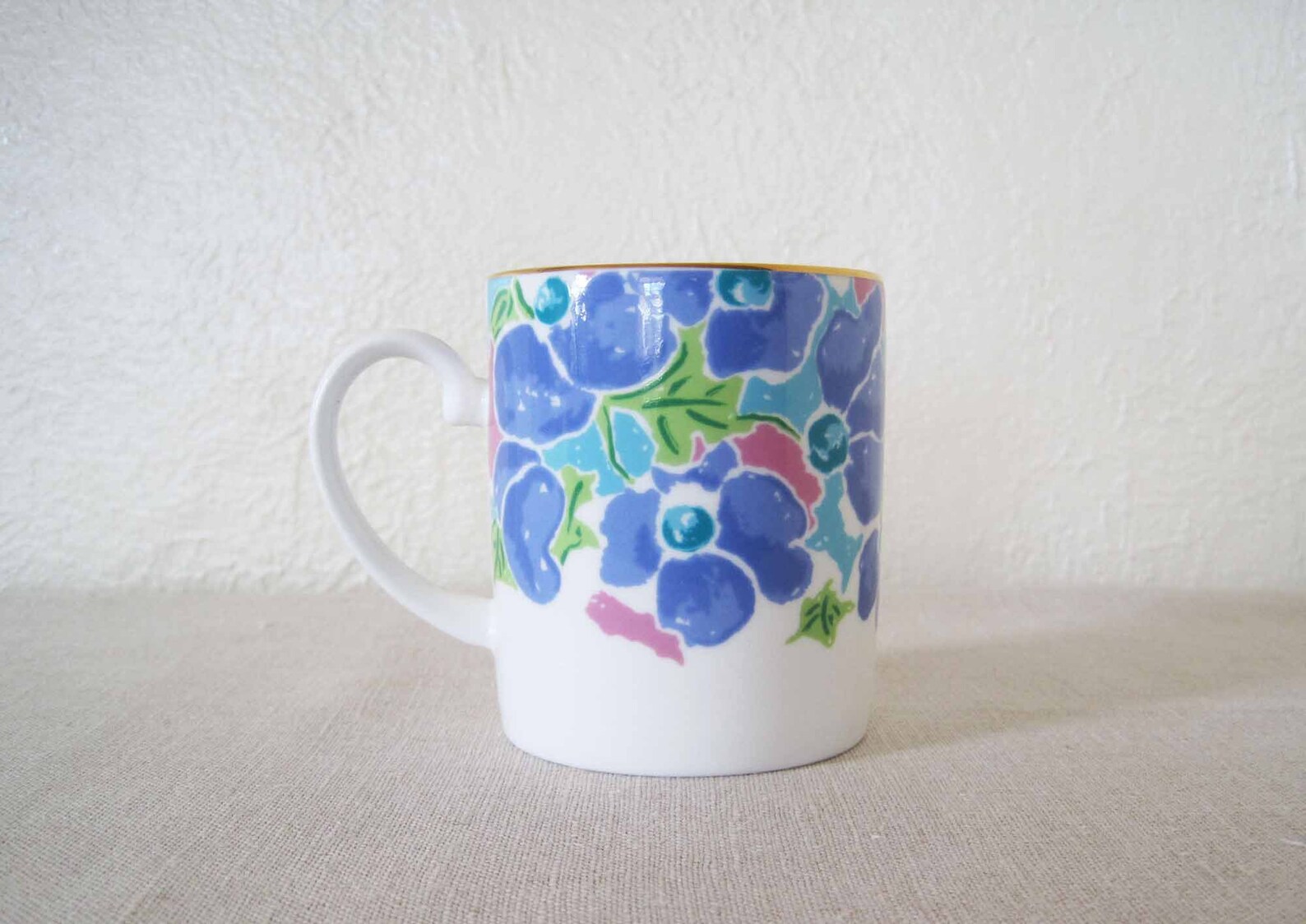 Yamaka Givenchy Paris Coffee Tea Mug Cup Bone China Pastel Flowers ...