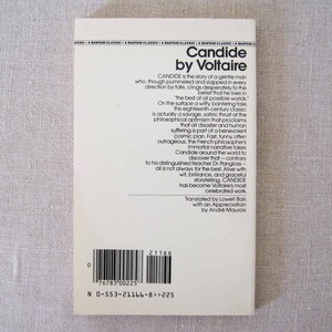 Candide by Voltaire Bantam Classic Vintage Paperback 1984 French ...