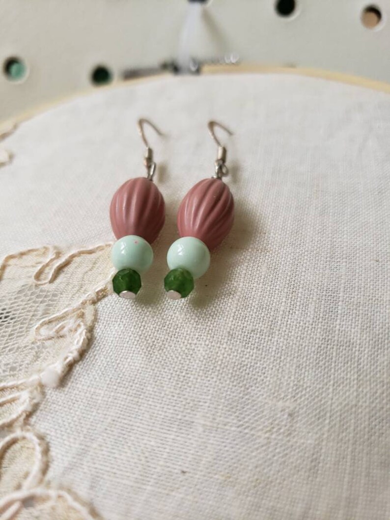 Dangle & Drop Earrings Vintage Re-purposed Earrings Dangle - Etsy