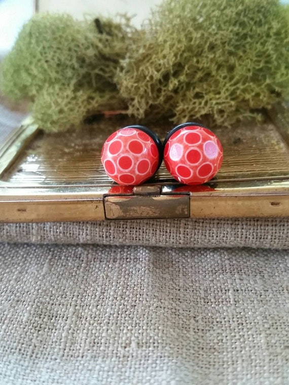 Cutest Red Plugs Girly Plugs Unique Plugs Vintage Cabochon - Etsy