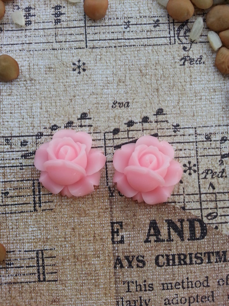 Flower Plugs Gauges Baby Pink Roses - Etsy