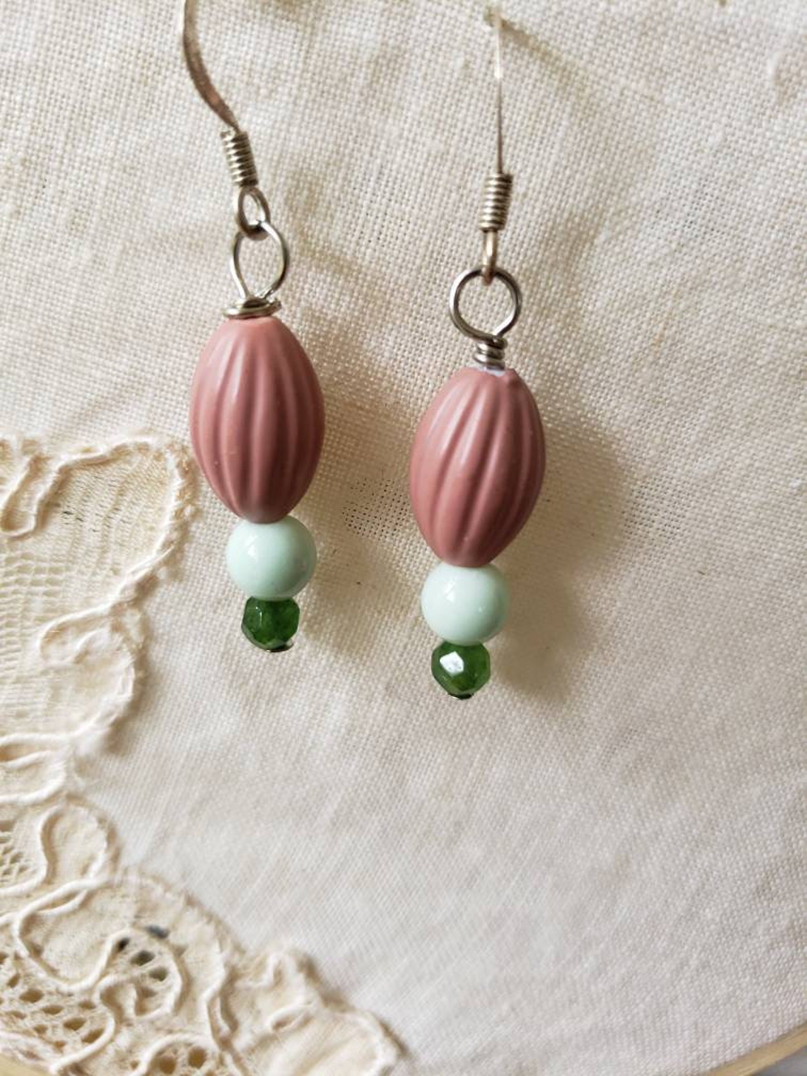 Dangle & Drop Earrings Vintage Re-purposed Earrings Dangle - Etsy